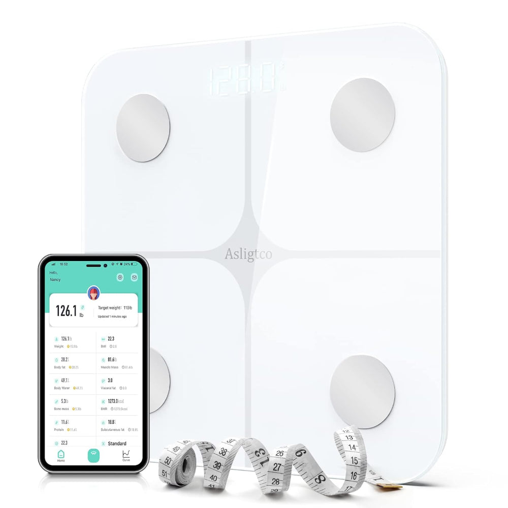 Digital Bathroom Scale - Bluetooth Smart Weighing Scales with Smartpho ...