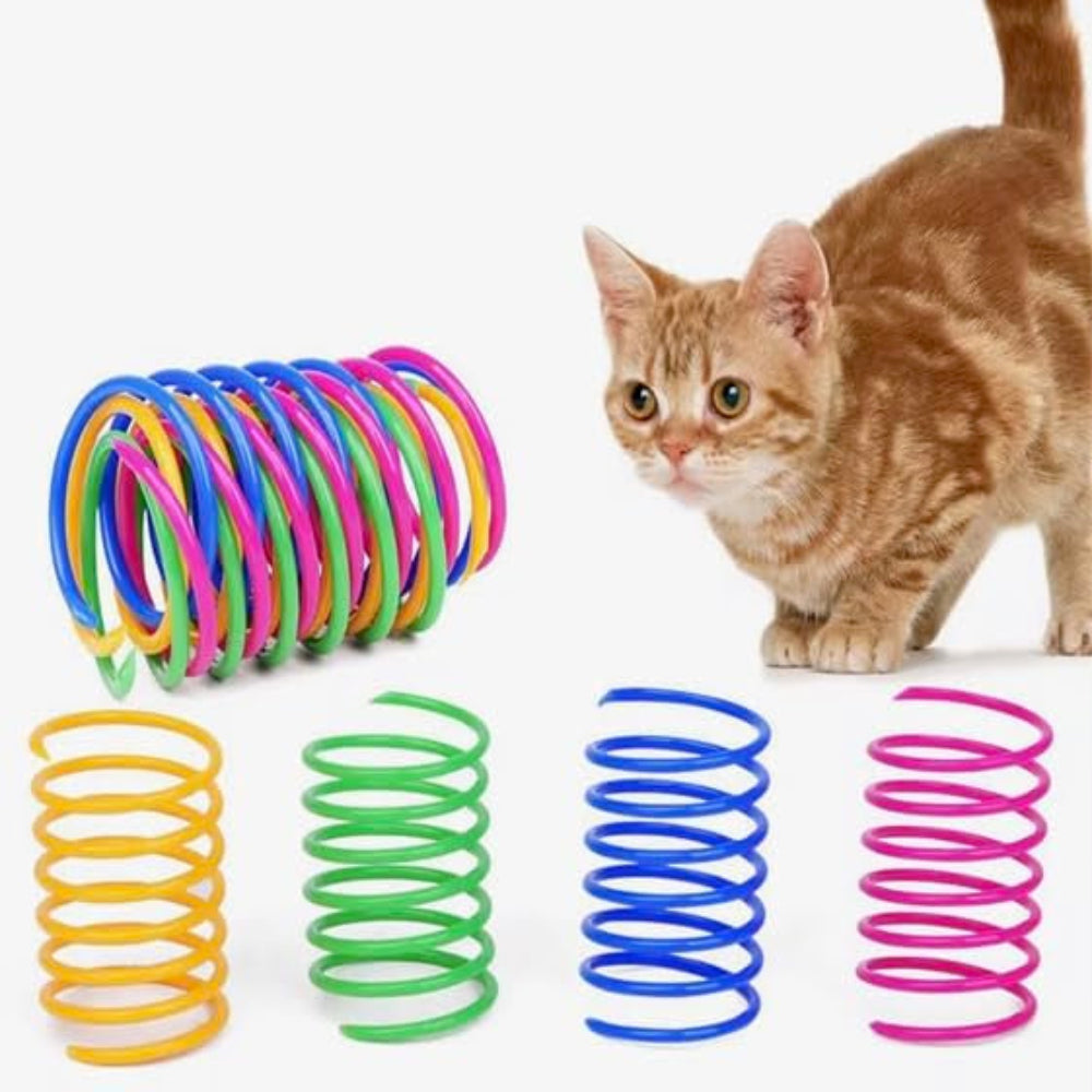 12 Pack Colorful Elastic Jumping Cat Toy Springs – Overhalfsale.com