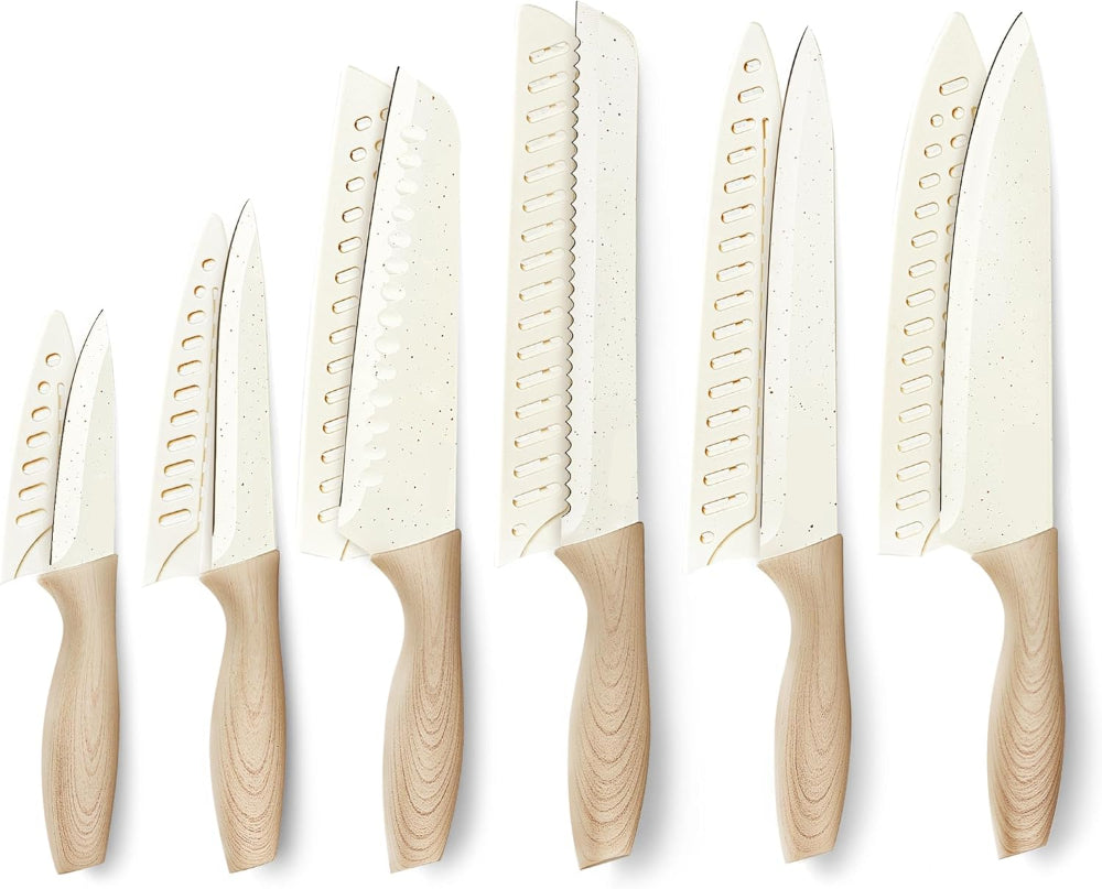 12-Piece Kitchen Knife Set – Essential Cooking Cutlery, Hand Wash, Sta ...