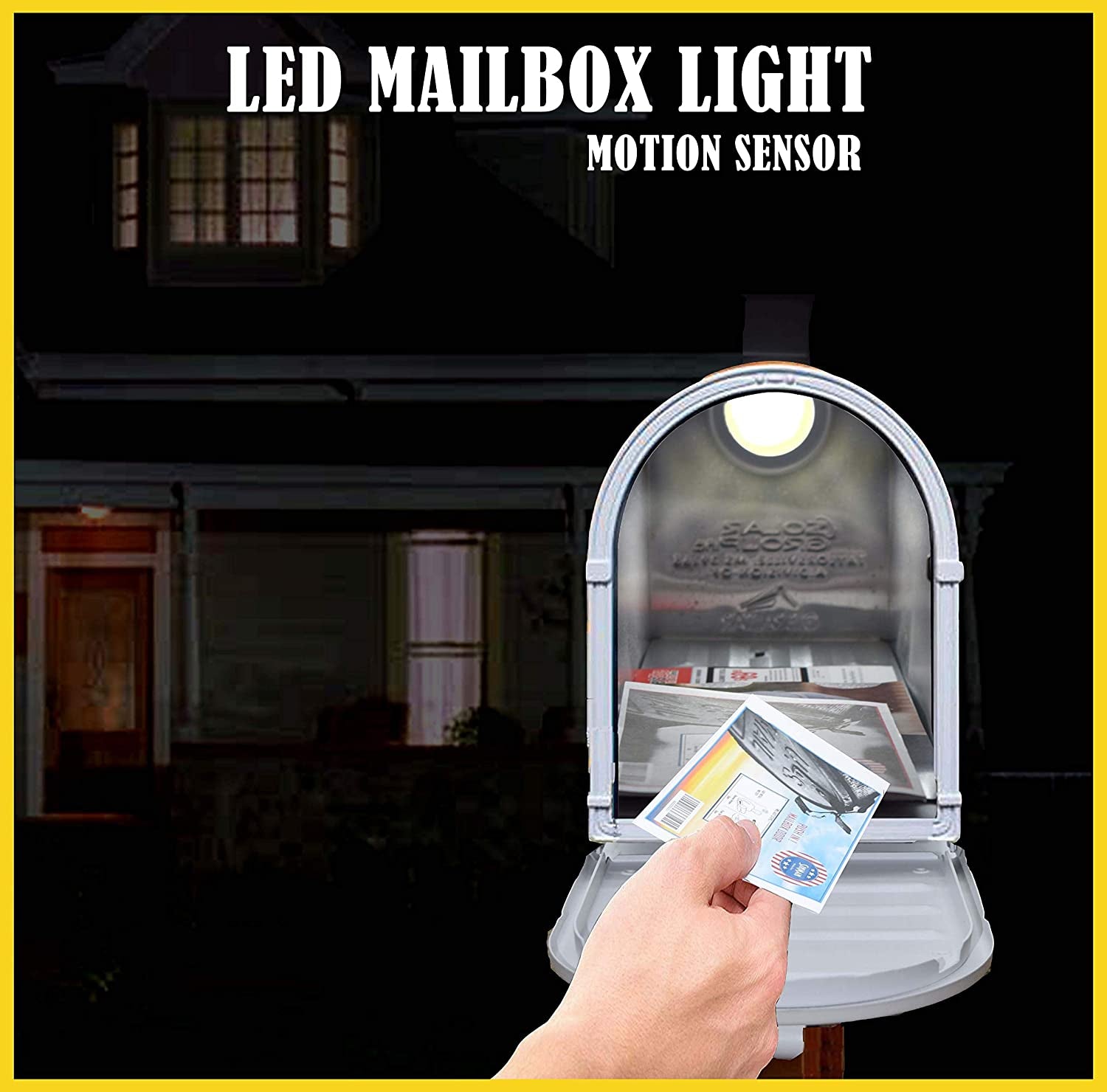 Motion Sensor LED Mailbox Light - Automatically Illuminates The Interi ...