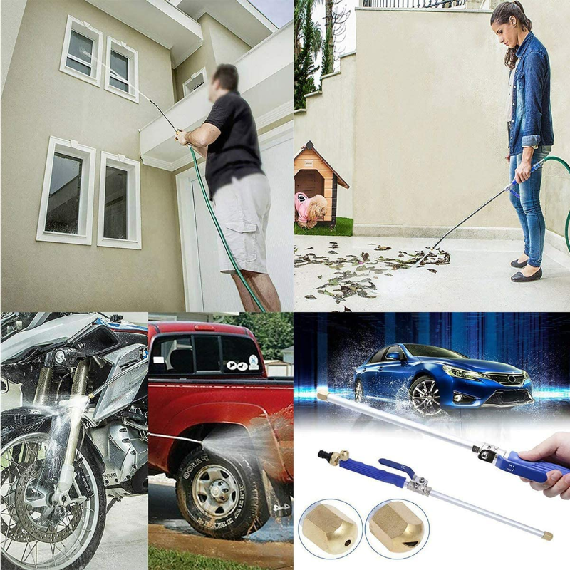 2 in 1 High Pressure Hydro Jet Wand, Extendable Garden Sprayer ...