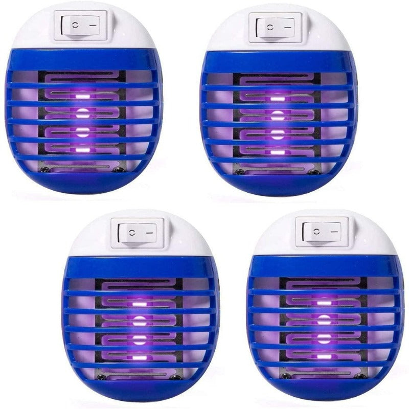 4 Pcs Bug Zapper Plug-In Electric Fly Pests Trap Indoor, Mosquito LED ...