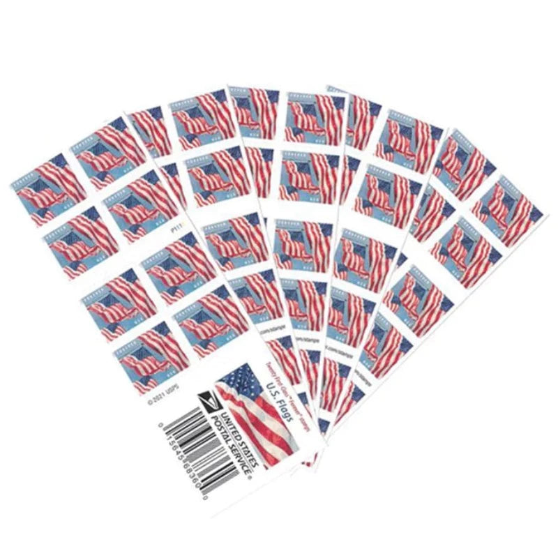 USPS U.S. Flag 2022 Forever Stamps - Booklet of 20 Postage Stamps ...